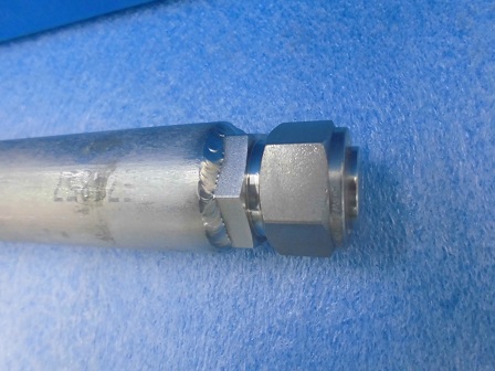 SUS316L 25Aパイプとフランジ・継手の溶接 | 精密溶接(箔溶接)-溶接加工の試作・製作はニッセイ機工